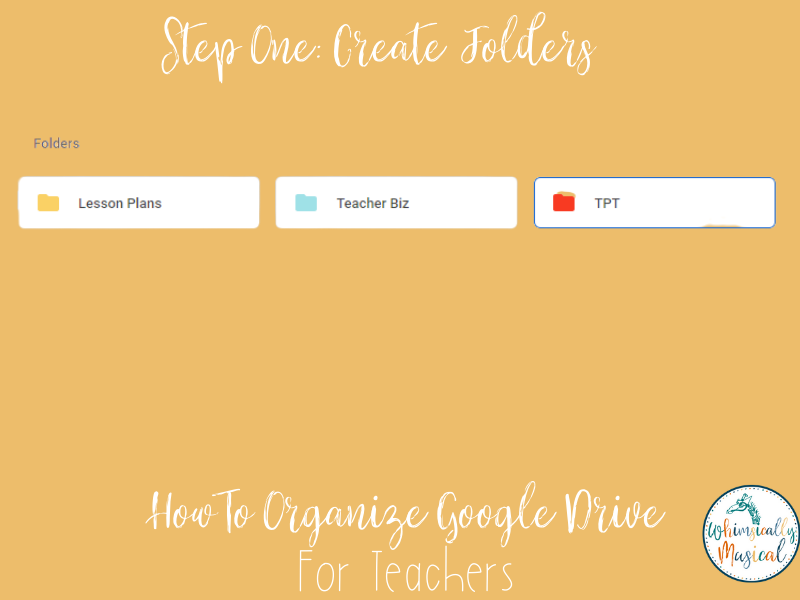 How To Organize Google Drive For Teachers Whimsically Musical