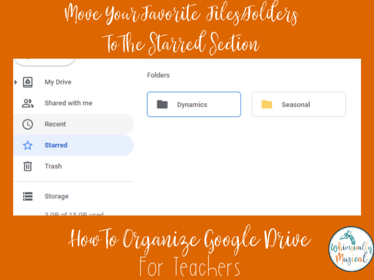 How To Organize Google Drive For Teachers - Whimsically Musical