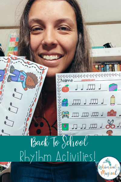 7 Back To School Rhythm Activities For Elementary Music! - Whimsically ...